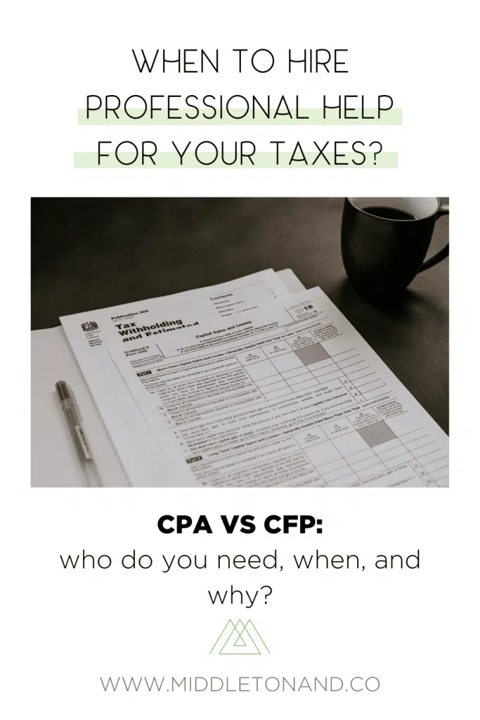 Tax planning: the difference between a CPA and a CFP® Professional ...